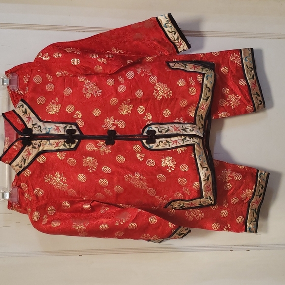 Vintage | Other | Vintage Red Traditional Tang Suit Size 8 | Poshmark